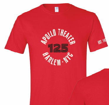 Tee - Harlem 125 | RED | Apollo Theater | Gift Shop